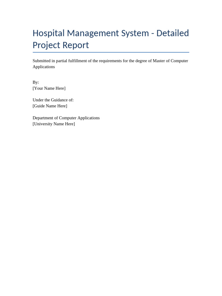 HMS Detailed 20 Page Report Final | PDF | Computing | Software Engineering