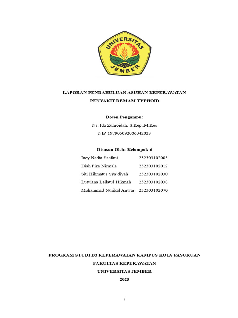 Lp Demam Thypoid Kmb II | PDF