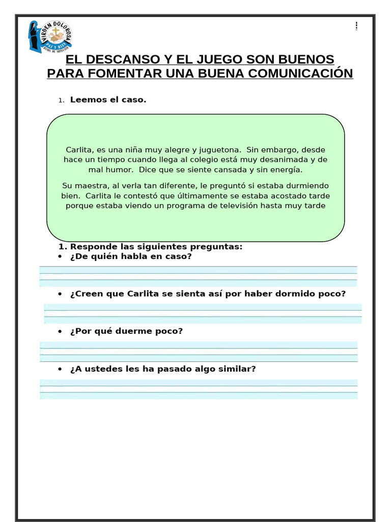 FICHA PS El Descanso | PDF