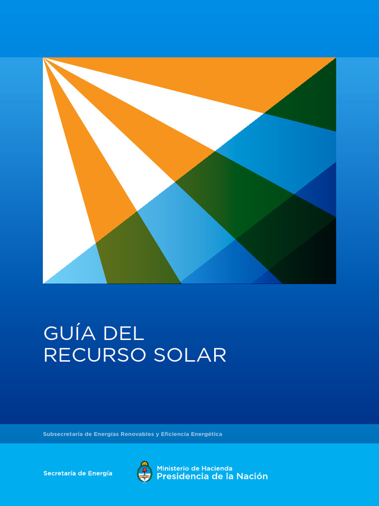 Guia Del Recurso Solar Anexos Final | PDF | Energía solar | Fotovoltaica