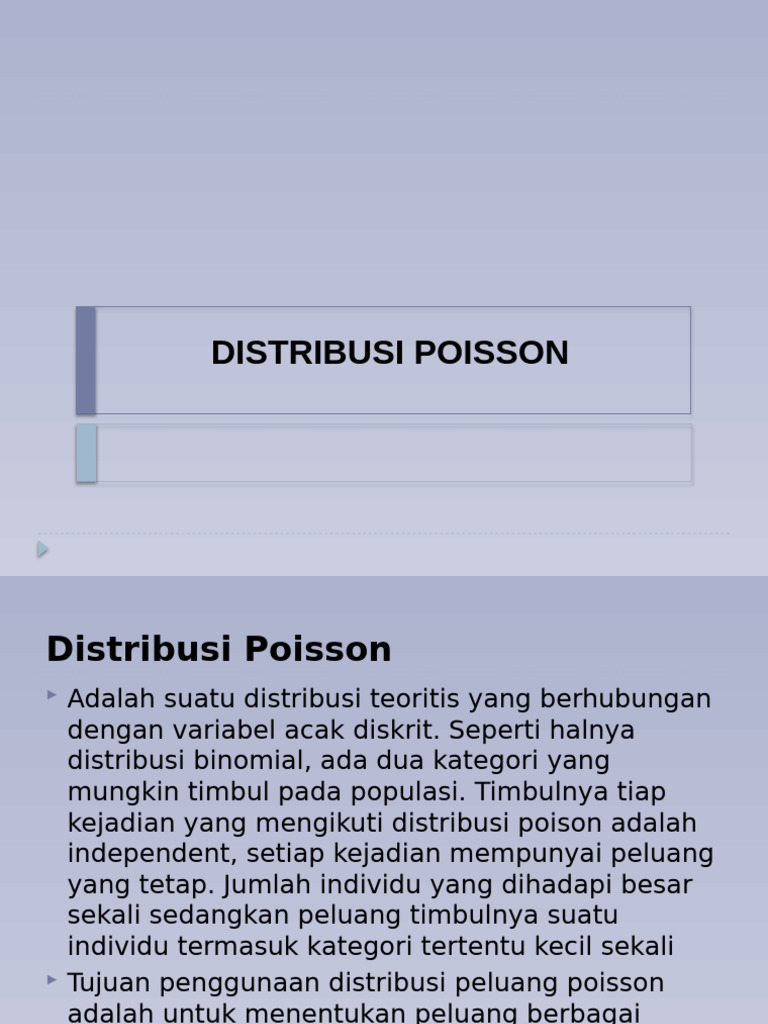Distribusi Poisson Dan Normal | PDF