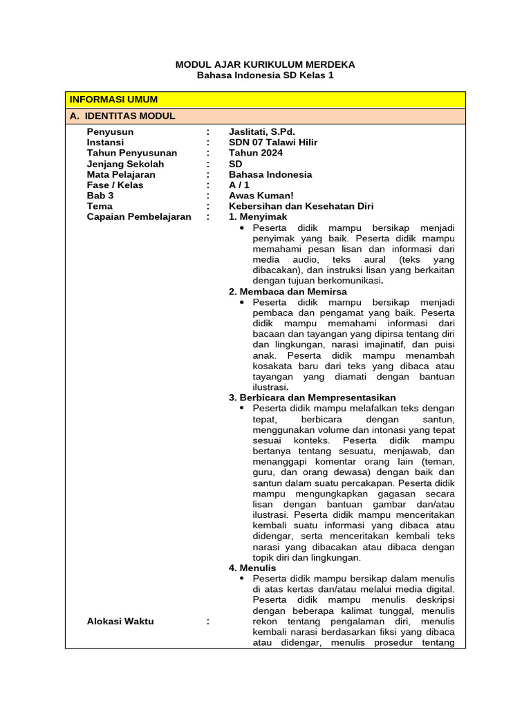 3. Modul Ajar BAB 3 (29) | PDF