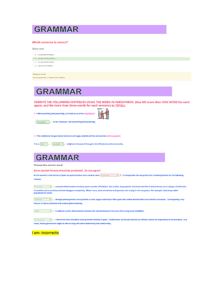 English Grammar Mistakes Explained | PDF