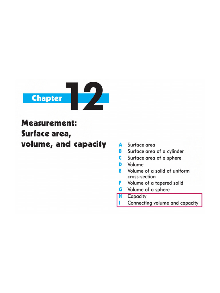 Volume and Capacity Conversions | PDF