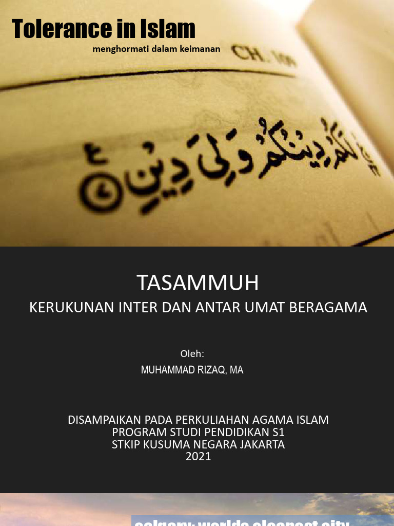 Toleransi dalam Islam dan Implikasinya | PDF