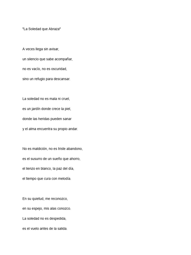 La Soledad como Refugio y Sanación | PDF
