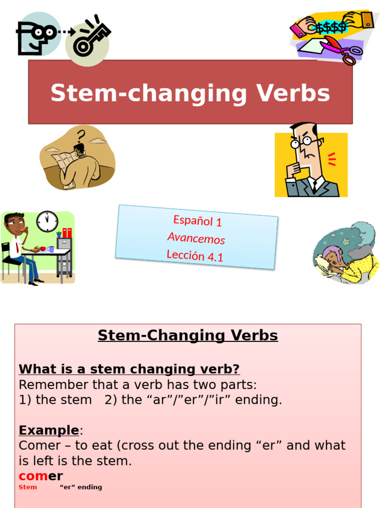 Understanding Stem-Changing Verbs | PDF | Grammatical Number | Language ...