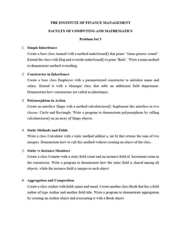 Problem Set 3 | PDF