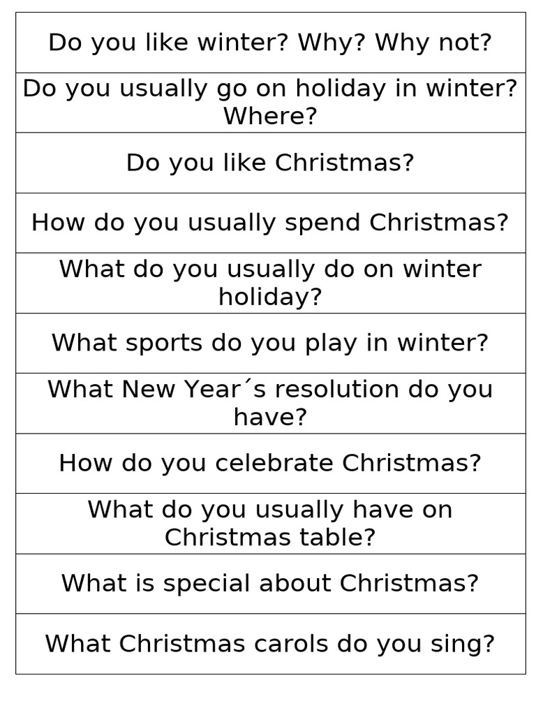 Winter Holiday and Christmas Traditions | PDF