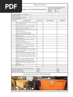 Welding Machine Safety Checklist | PDF