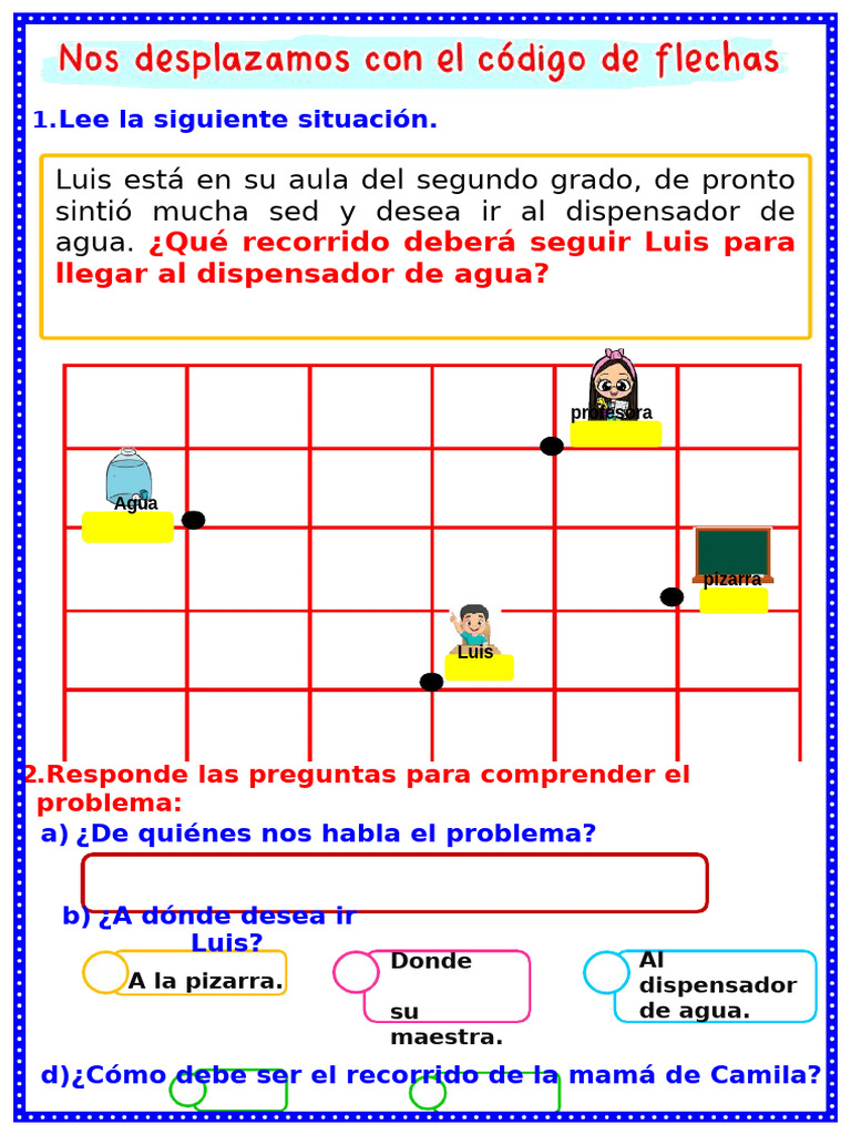 F. Nos Desplazamos Con Códigos de Flechas en Nuestro Salón de Clases. | PDF