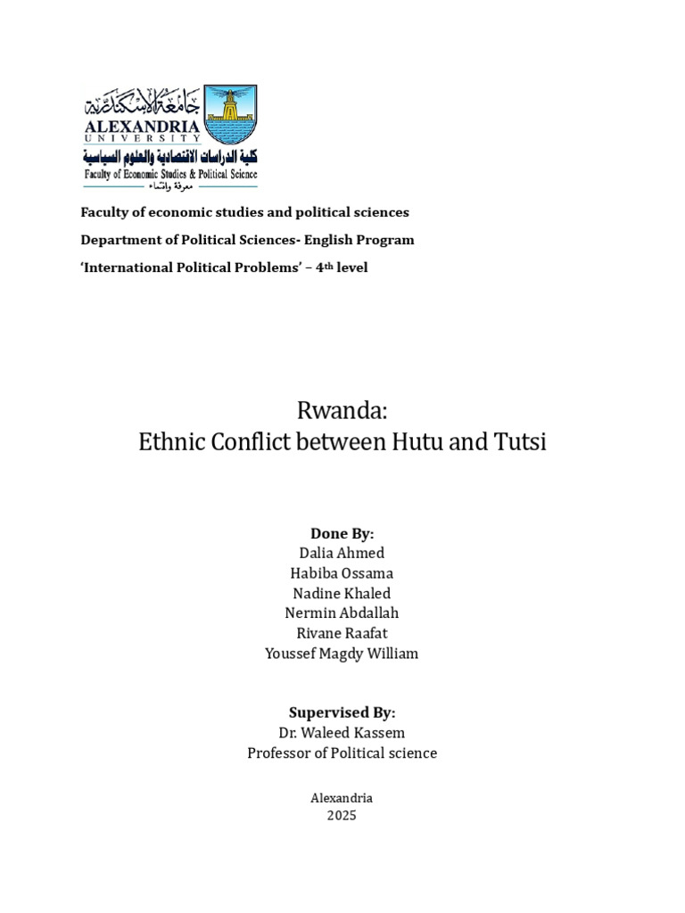 Rwanda's Ethnic Conflict Analysis | PDF | Hutu | Tutsi