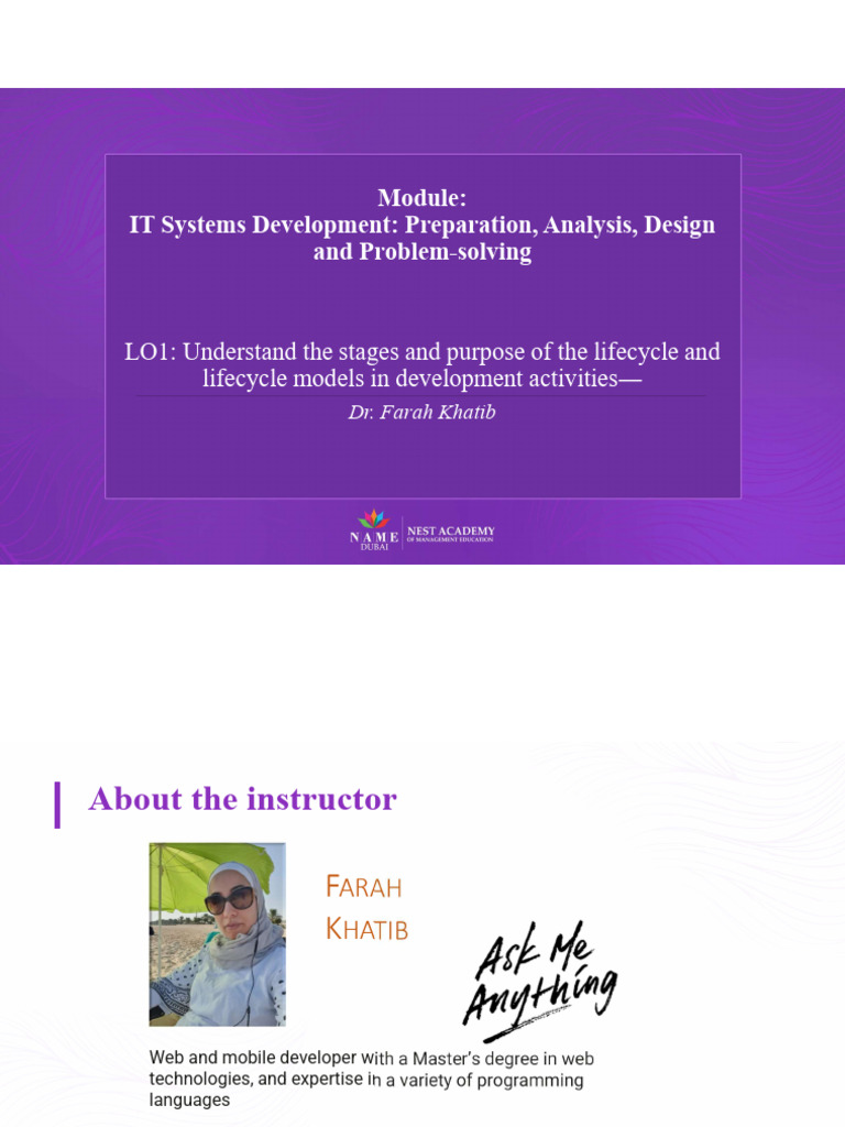 IT Systems Development Lifecycle Guide | PDF | Agile Software ...