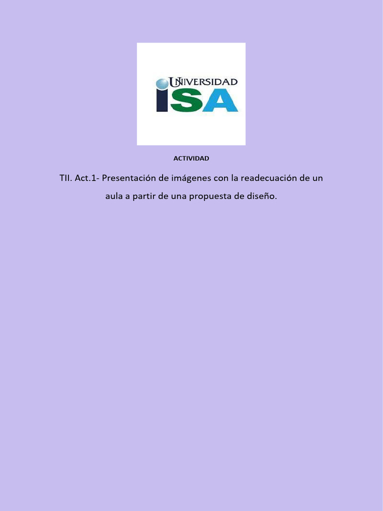 Nuñez TII Act 1 | PDF | Salón de clases | Ventilación (Arquitectura)