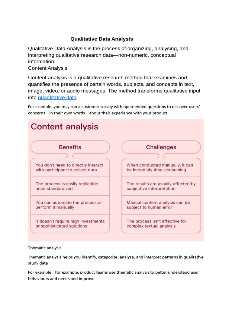 Qualitative Data Analysis | PDF