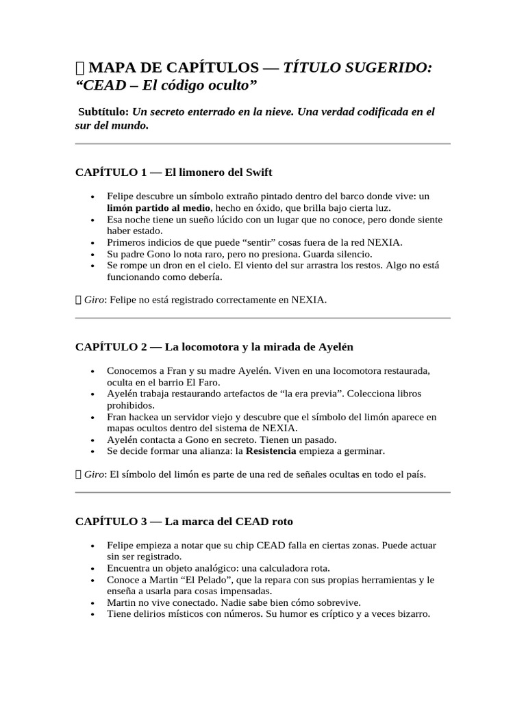 Mapa de Capitulos | PDF