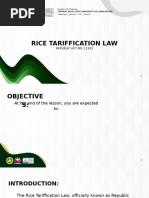 Republic Act No. 11203 | PDF | Tariff | World Trade Organization