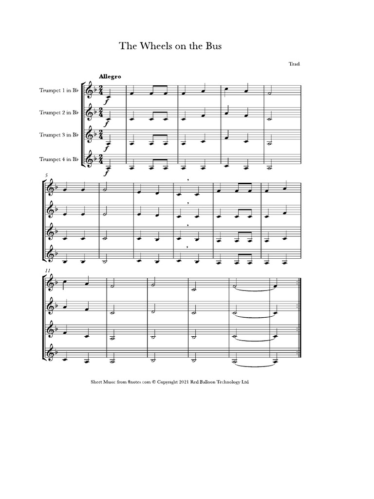 Wheels On The Bus | PDF