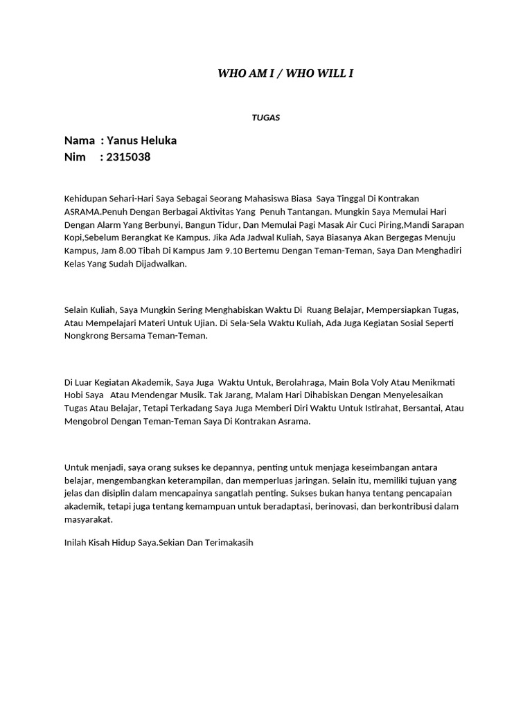 Tugas Ibu Irma Yanus | PDF