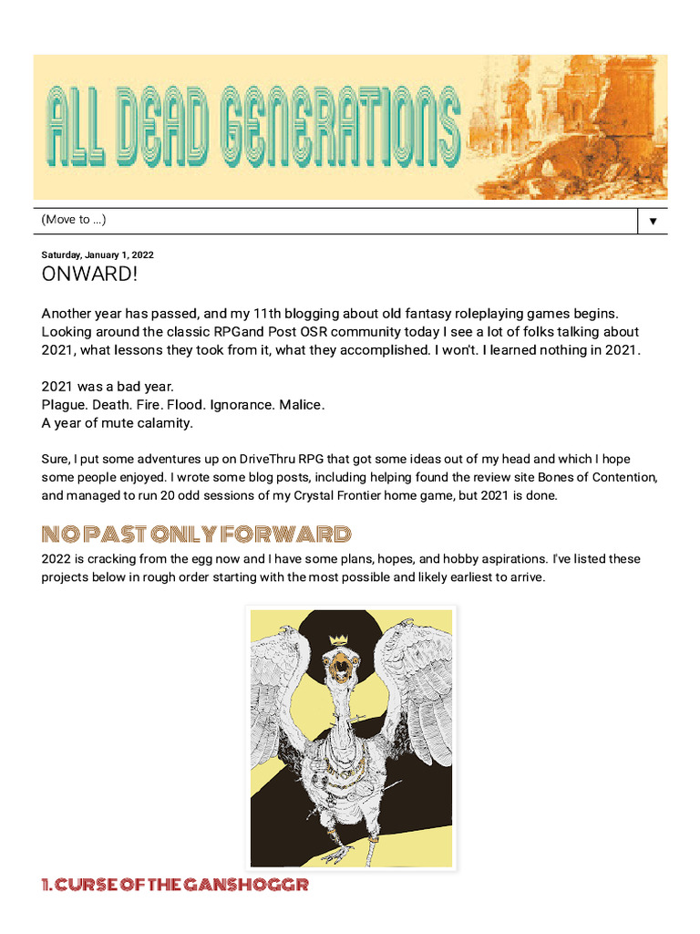 All Dead Generations - ONWARD! | PDF