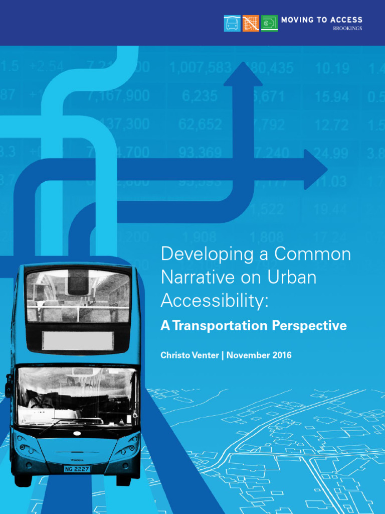 Developing a common narrative on urban accessibility - A transpotation ...