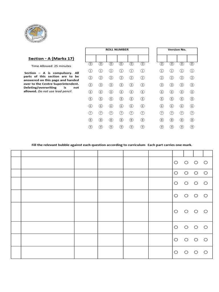 HSSC-I Physics Model Paper 2022-23 | PDF | Force | Physics