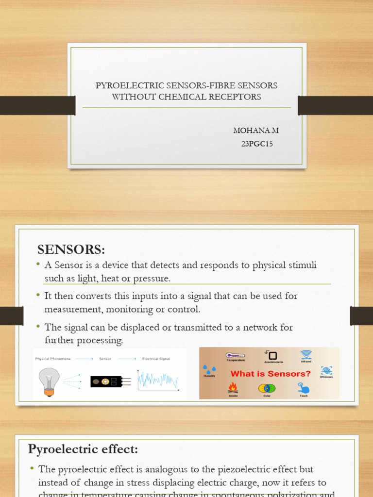 Pyroelectric and Fibre Sensors Overview | PDF | Optical Fiber | Sensor