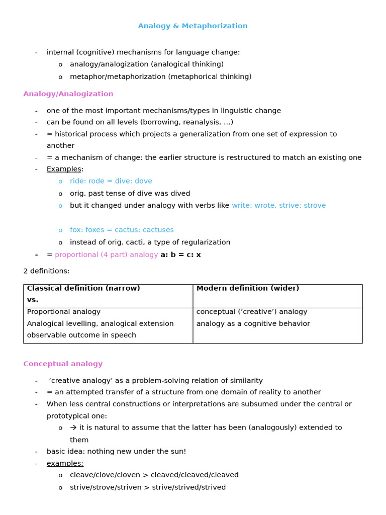 10 Analogy and Metaphorization | PDF | Metaphor | Embodied Cognition