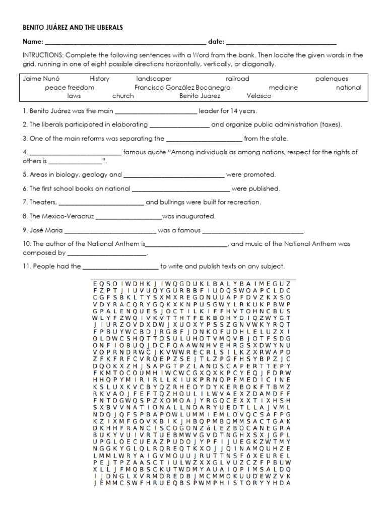 Benito Juárez and The Liberals | PDF