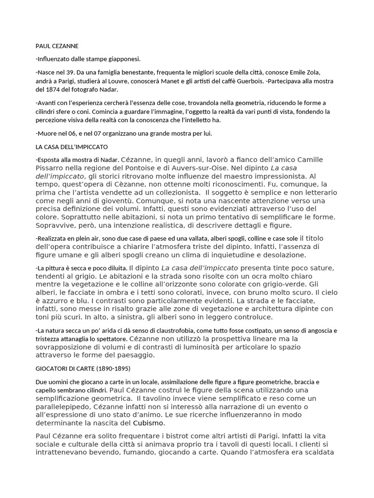PAUL CEZANNE | PDF