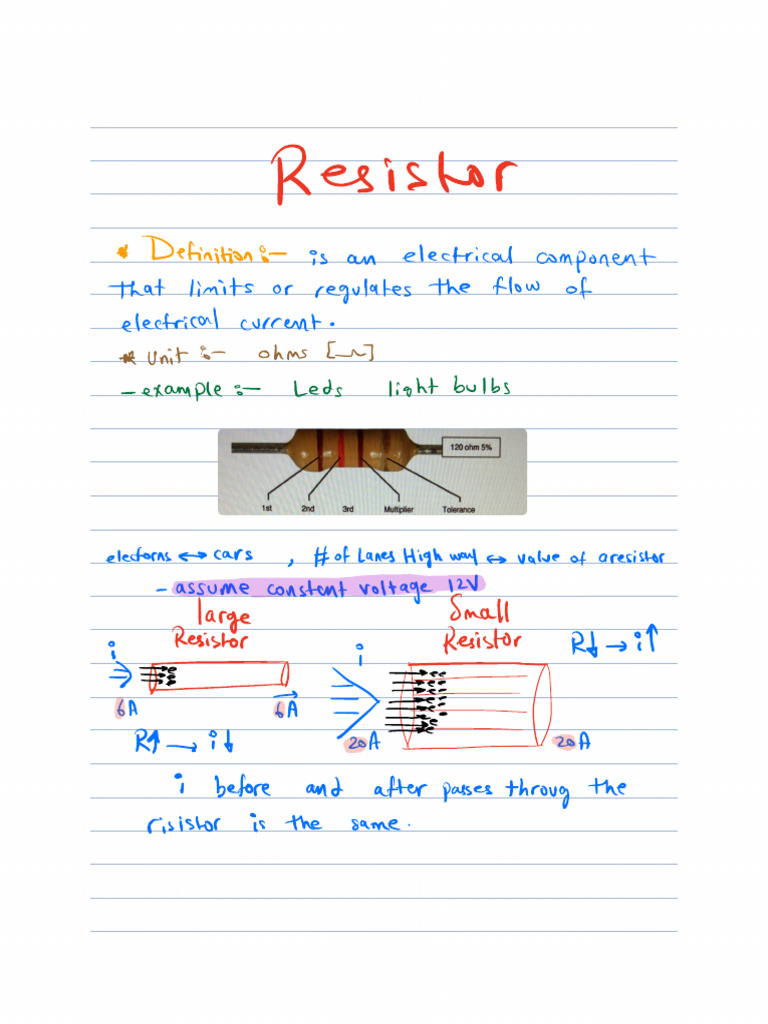Understanding Resistors and Their Function | PDF