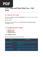 Types of ICT Tools Explained | PDF | Information And Communications ...