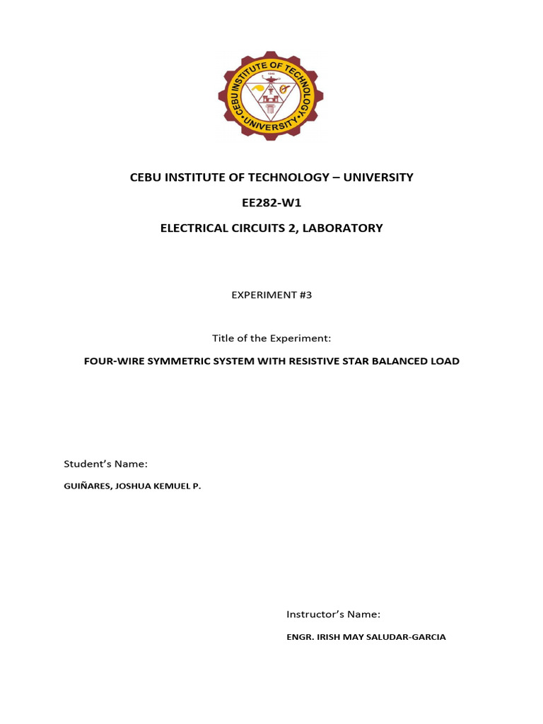 Ee282 Coverpage | PDF