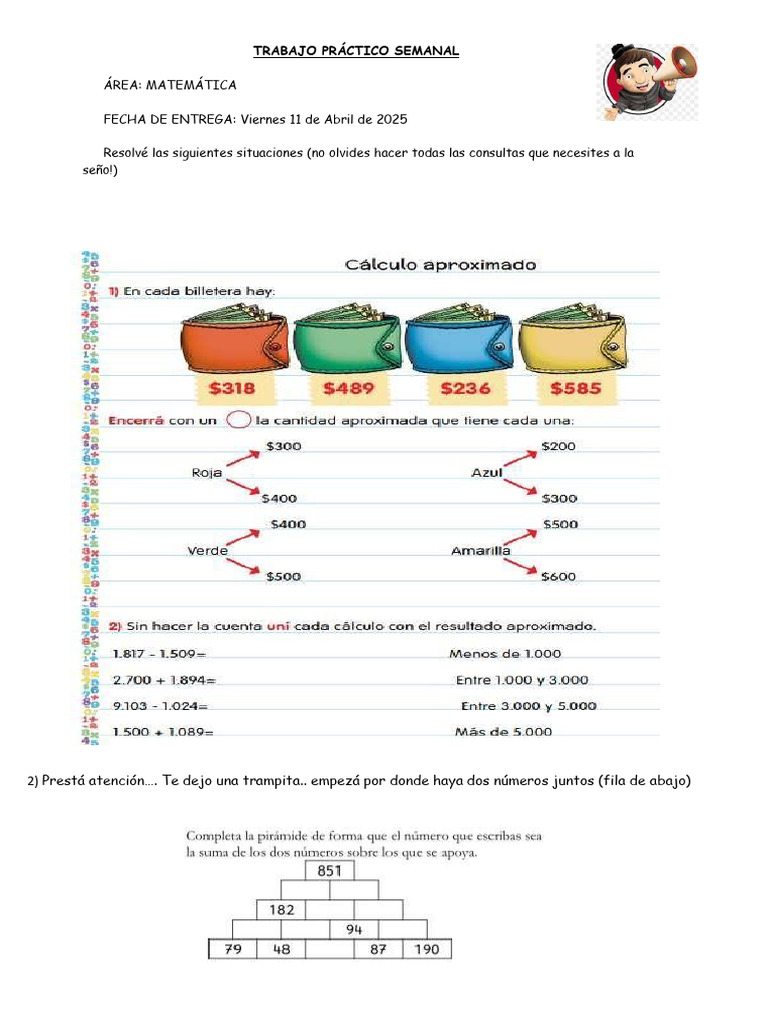 TP Semanal Matematica | PDF