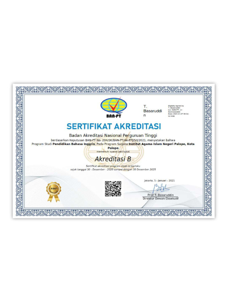 AKREDITASI PBI | PDF