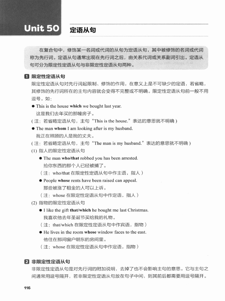 PET (Relative Clauses) | PDF