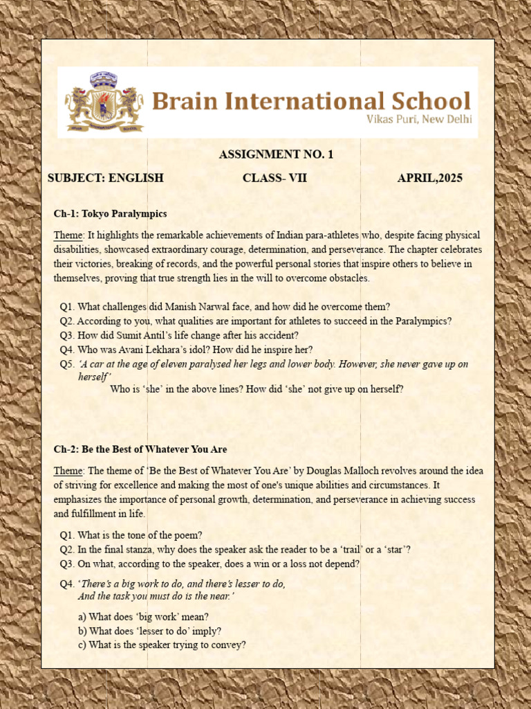 English Assignment | PDF