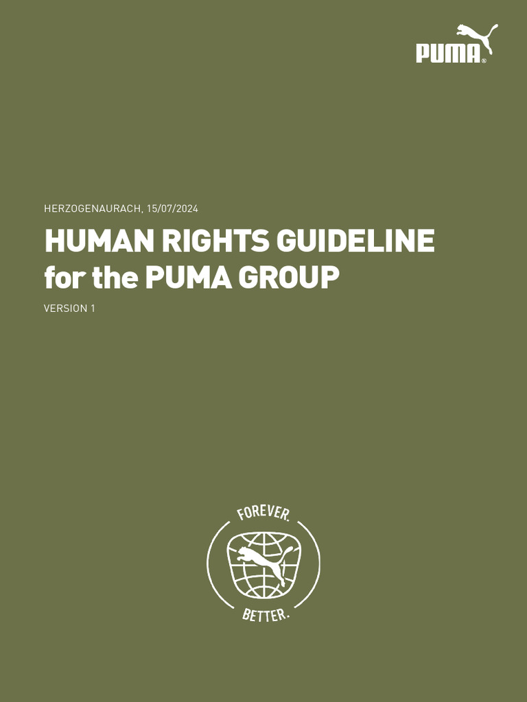 Puma Entities Humanrights Guideline v2024 0 | PDF | Cost Of Living ...