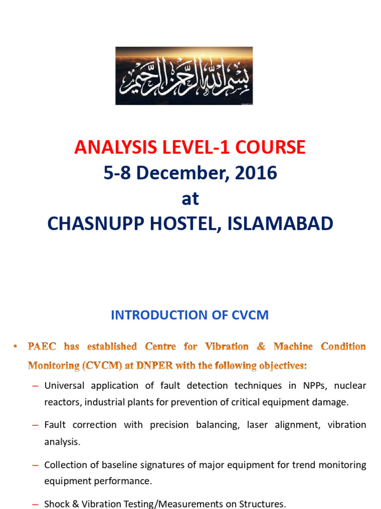 Vibration Analysis Level I Course | PDF | Amplitude | Root Mean Square