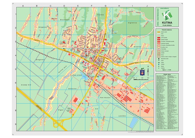 Plan Grada Kutina A3 | PDF