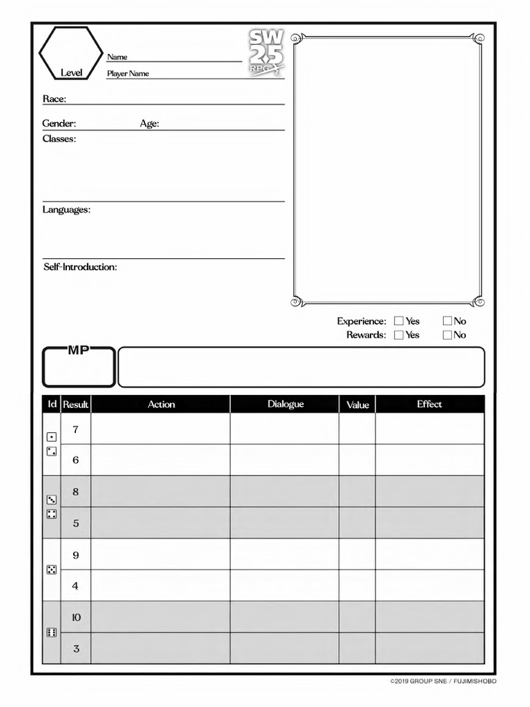 Extended Fellow Sheet | PDF