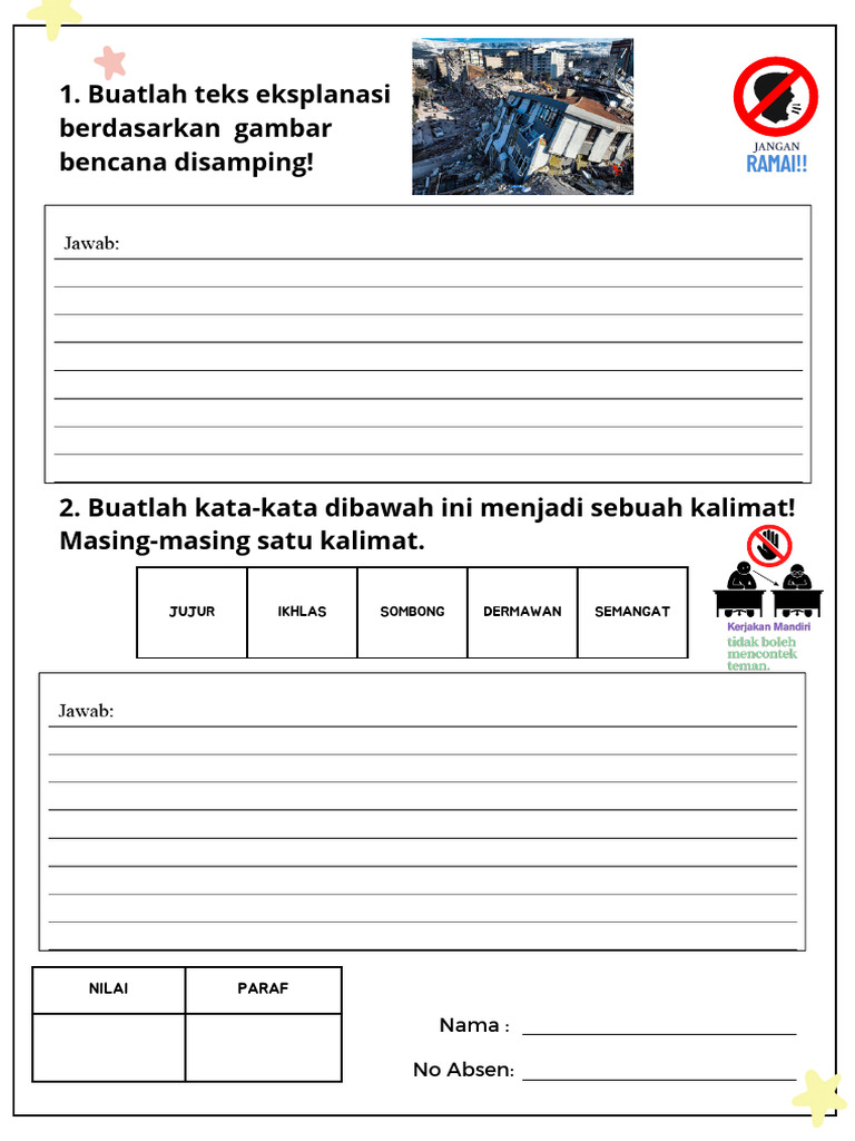LKPD Teks Eksplanasi Kelas 5 | PDF