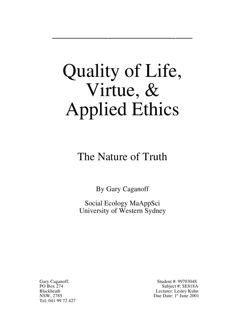 Nature of Truth | PDF | Nature | Truth