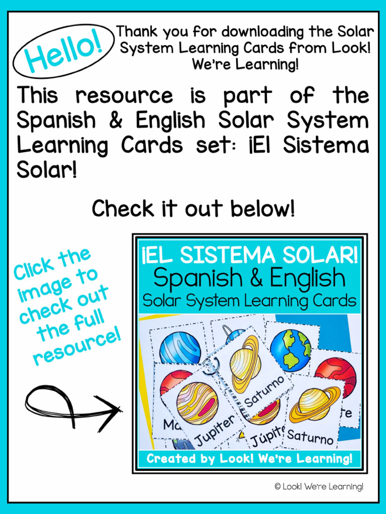 Your Printable Solar System Flashcards Are Here! | PDF