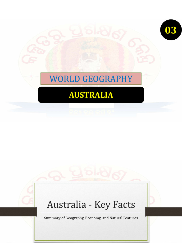 Class-03 World Geography Australia Continent Complete Theory | PDF ...