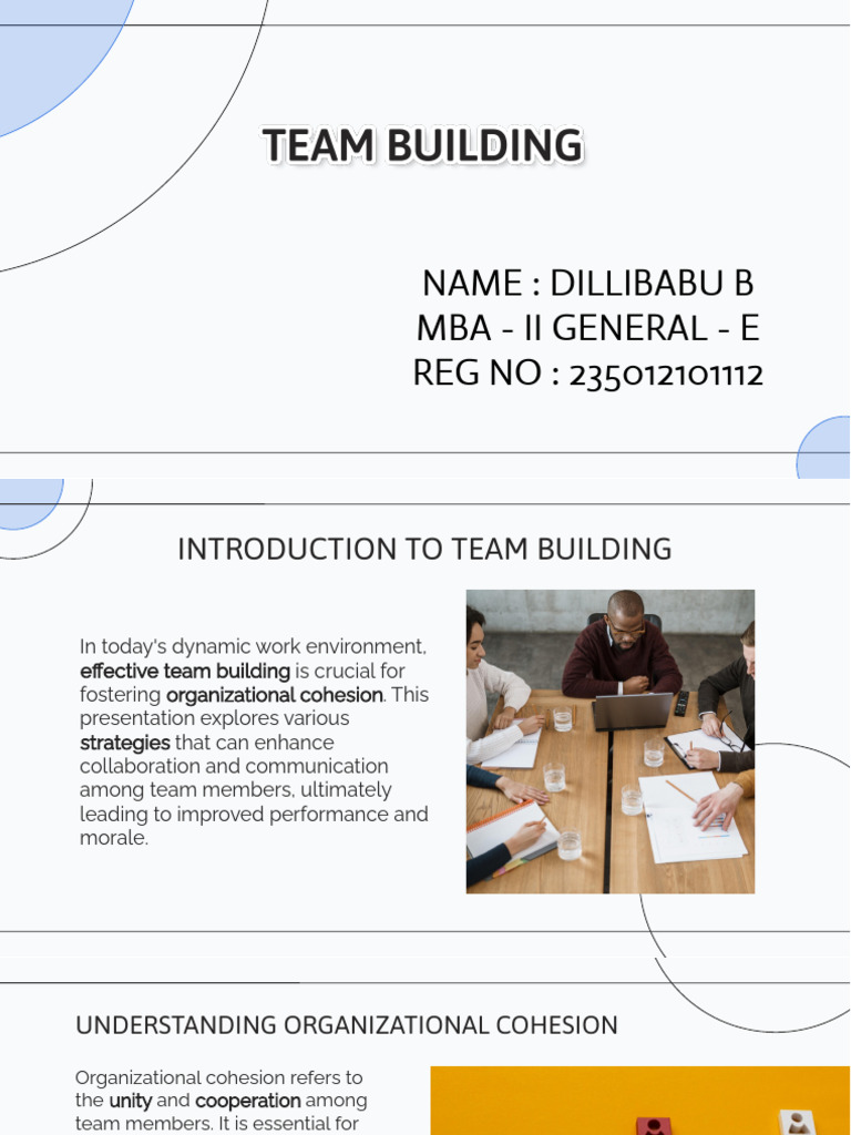 Slidesgo Enhancing Organizational Cohesion Strategies For Effective ...