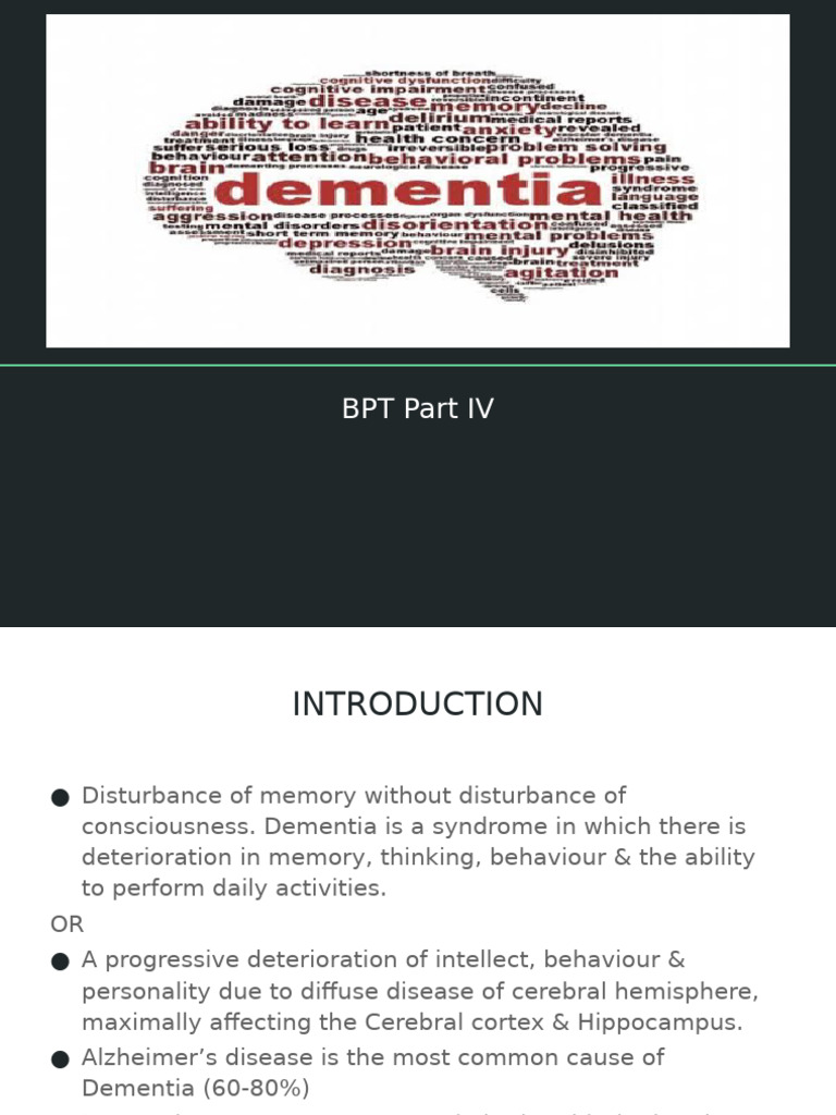Dementia New | PDF | Dementia | Cerebral Cortex