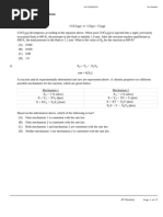 Unit 5 AP Chemistry MCQ Practice | PDF | Reaction Rate | Chemical Reactions