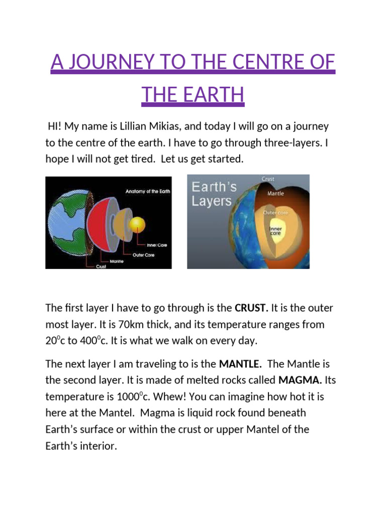 A Journey To The Centre of The Earth | PDF