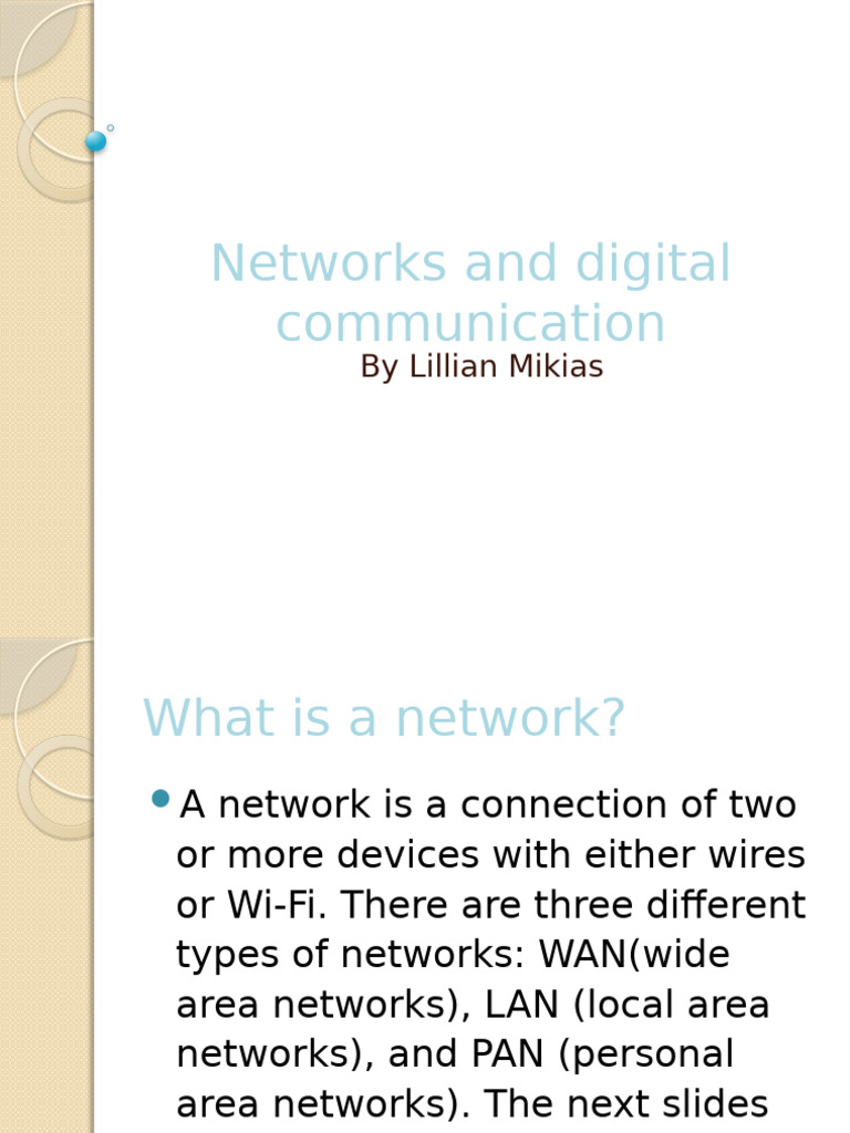 Networks and Digital Communication by Lillan Mikias 7c1 | PDF | Computer Network | Computer Virus